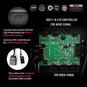 Antec Dark Phantom DP501 ATX Mid Tower Gaming Case/ARGB Motherboard Sync/Tempered Glass