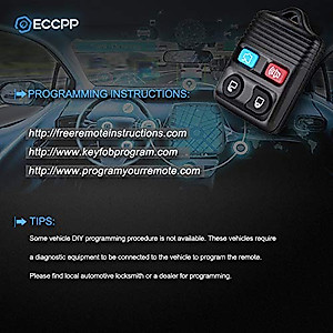 ECCPP Replacement for 2 New Replacement Keyless Remote Key Fob Clicker Shell Case for CWTWB1U212 CWTWB1U331