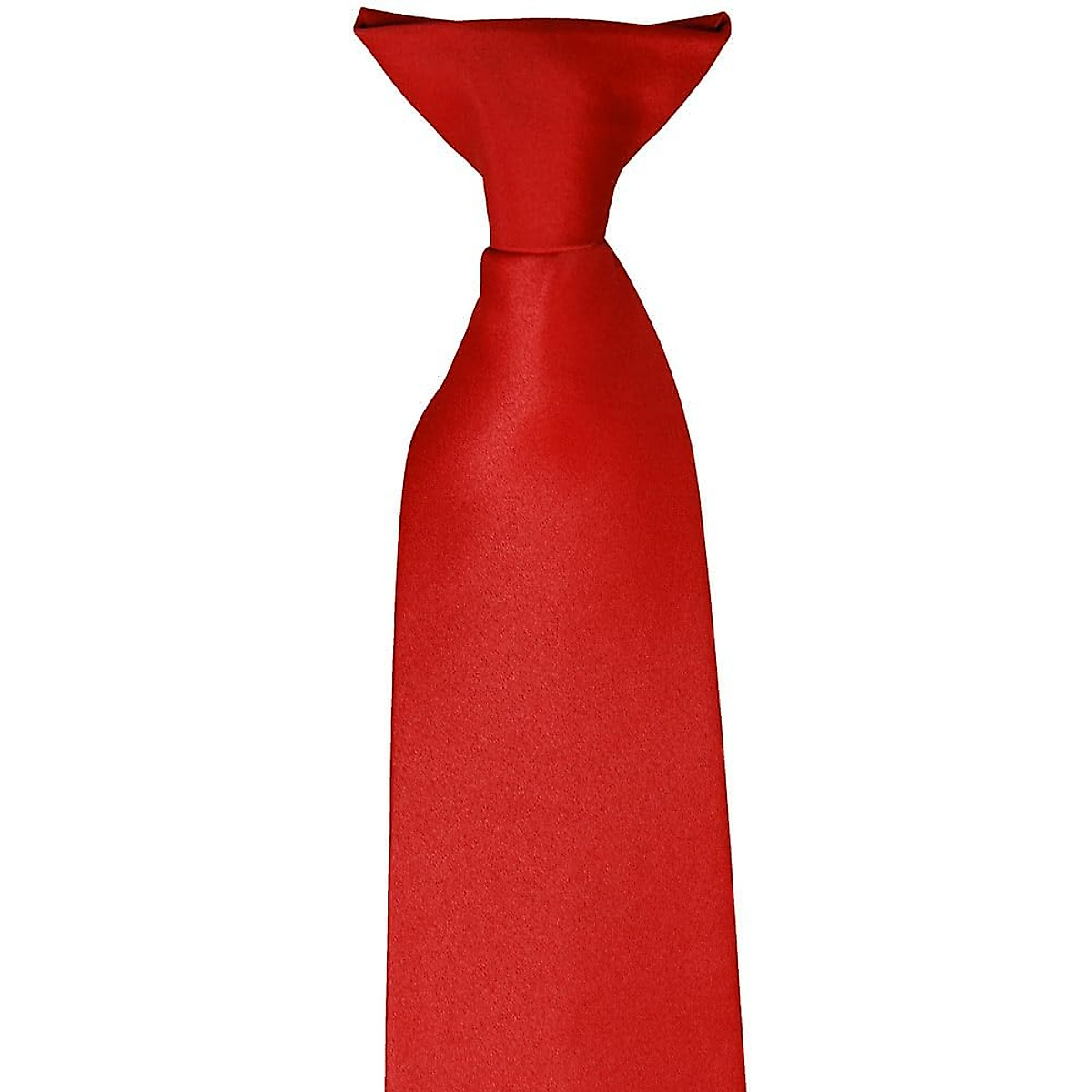 tiemart Clip-On Pre-tied Uniform and Everyday Wear Necktie (20 Inch, Red)