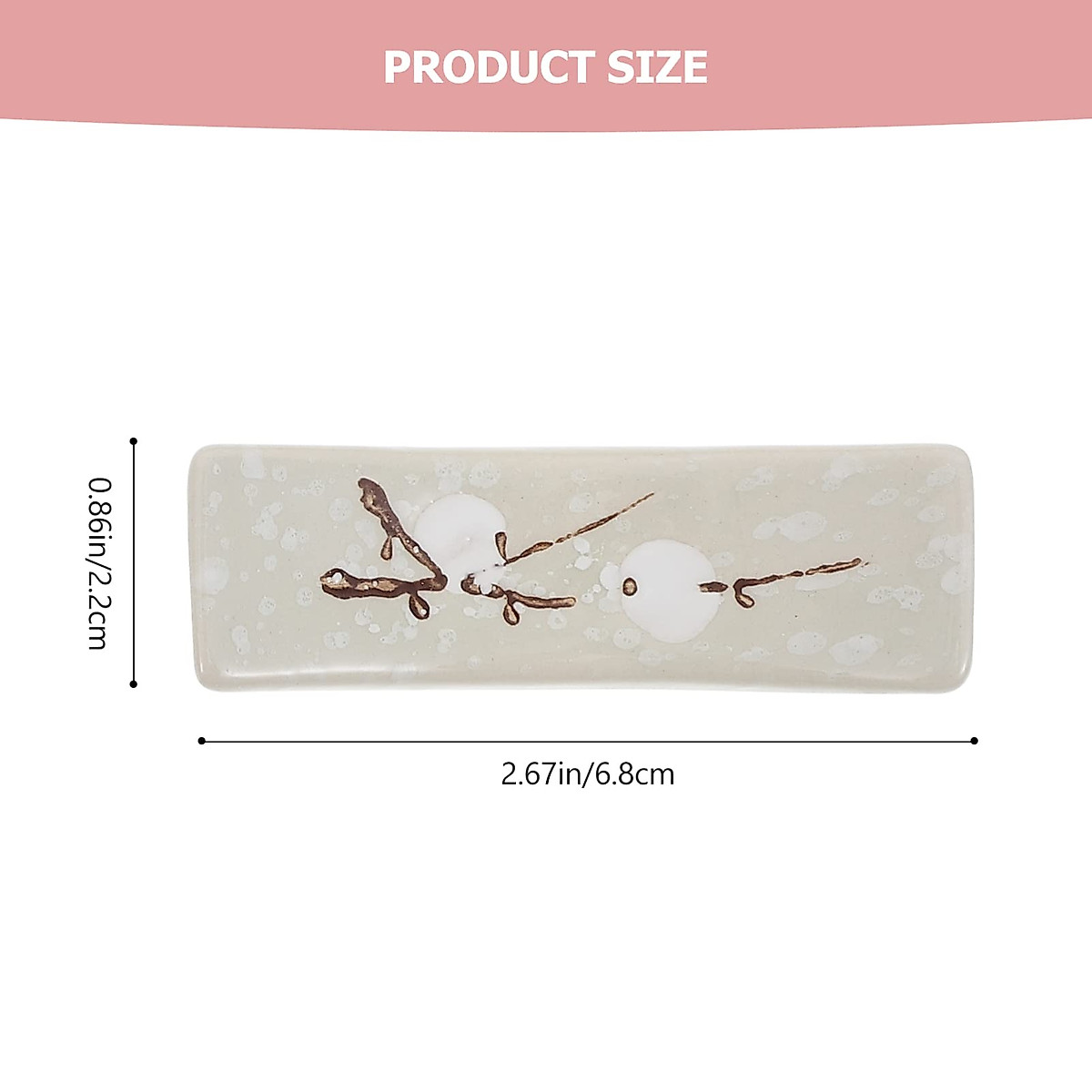 Chopstick Rest 12pcs Japanese Chopsticks Stands Ceramic Chopstick Stand Rest Rack Spoon Fork Knife Holder Set ( 4 Colors ) Chopsticks Holder