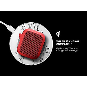 LAUT - Capsule IMPKT for AirPods 2 and 1 Charging Case | Ultra-Tough | Impact Ready | Front LED Visible (Slate)