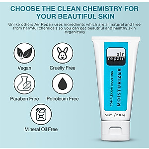 Air Repair Complexion Boosting Moisturizer with Hyaluronic Acid & Ceramide, Skin Barrier Repair Moisturizer for Dry Skin, Hydrating Face Moisturizer Reduces Aging & Wrinkles, Vegan & Cruelty Free