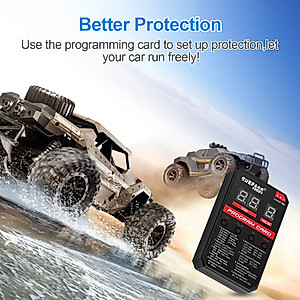 Surpass Hobby ESC Programming Card RC Car Electronic Speed Controller LED Programmer Only Compatible with Surpass Hobby Rocket Brushless ESC 25A 35A 45A 60A 80A 120A 150A (Update Version)