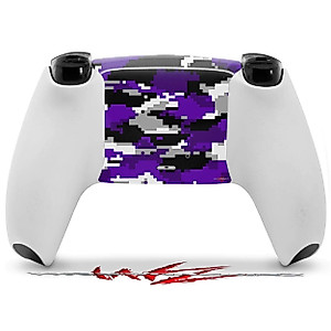 WraptorSkinz Skin Wrap compatible with Sony PS5 DualSense Controller WraptorCamo Digital Camo Purple (CONTROLLER NOT INCLUDED)