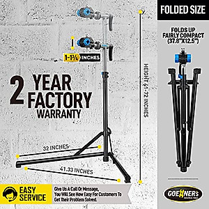 Gioventù E Bike Repair Stand Bicycle Stand (Max 100 lbs) - Bike Stand for Maintenance, Bicycle Repair Stand with Quick Release for E-bikes, Mountain Bikes and Road Bikes