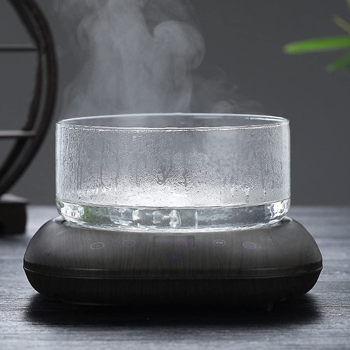 Zerodeko Glass Containers Glass Bowl Straight Sided Salad Bowl Tea Cup Washing Container Paint Brush Washer Calligraphy Brush Cleaner Water Bowl for Home Kitchen Use 1300ml Clear Tea Mug