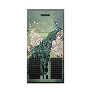 Head Case Designs Officially Licensed Jena DellaGrottaglia Peacock Animals Vinyl Sticker Gaming Skin Decal Cover Compatible With Xbox Series X Console and Controller Bundle