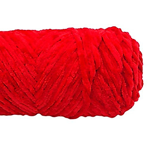 Velvet Chenille Yarn for Hand-Knitted Medium Thick Faux Wool Crochet Thread DIY Craft Scarf Sweater Knitting Supplies Yarn for Knitting Blankets