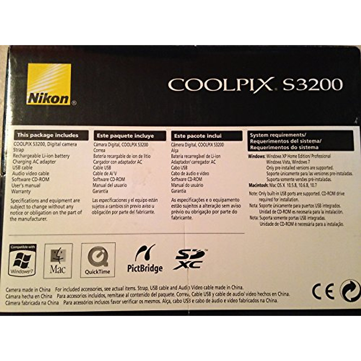 Nikon Coolpix S3200 16.0 Mp 6X Wide Optical Zoom Digital Camera (Silver)