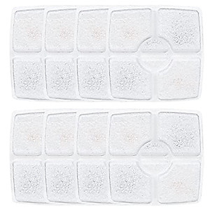 Wonder Creature Cat Water Fountain Filter, Square Cat Fountain Replacement Filters, 8 Carbon Filters Pack