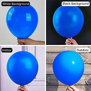 PartyWoo Royal Blue Balloons, 127 pcs Dark Blue Balloons Different Sizes Pack of 36 Inch 18 Inch 12 Inch 10 Inch 5 Inch Blue Balloons for Balloon Garland or Balloon Arch as Party Decorations, Blue-Y5