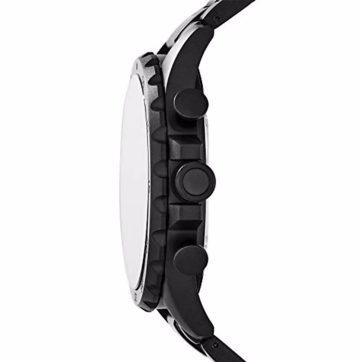 Fossil Men's Nate Quartz Stainless Steel Chronograph Watch, Color: Black (Model: JR1401)