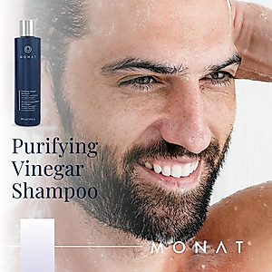 MONAT Purifying Vinegar Shampoo - Gentle High-Performance Apple Cider Vinegar Shampoo & Potent AHA Natural Shampoo Deeply Cleanses, Purifies & Hydrates Hair - Net Wt. 237 ml / 8 fl. oz.