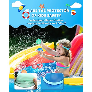 SOPPYCID Tonoviviy Reusable Magnetic Water Balloons,Refillable Water Balloons for Kids and Adults(4pcs)