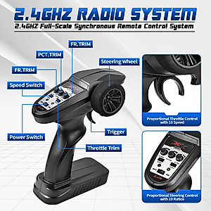 Hosim Brushless RC Cars, 1:10 68+ KMH High Speed Remote Control Car for Adults Boys, 4X4 All Terrains Waterproof Off Road Hobby Grade Large Fast Racing Buggy Toy Gift Monster Trucks