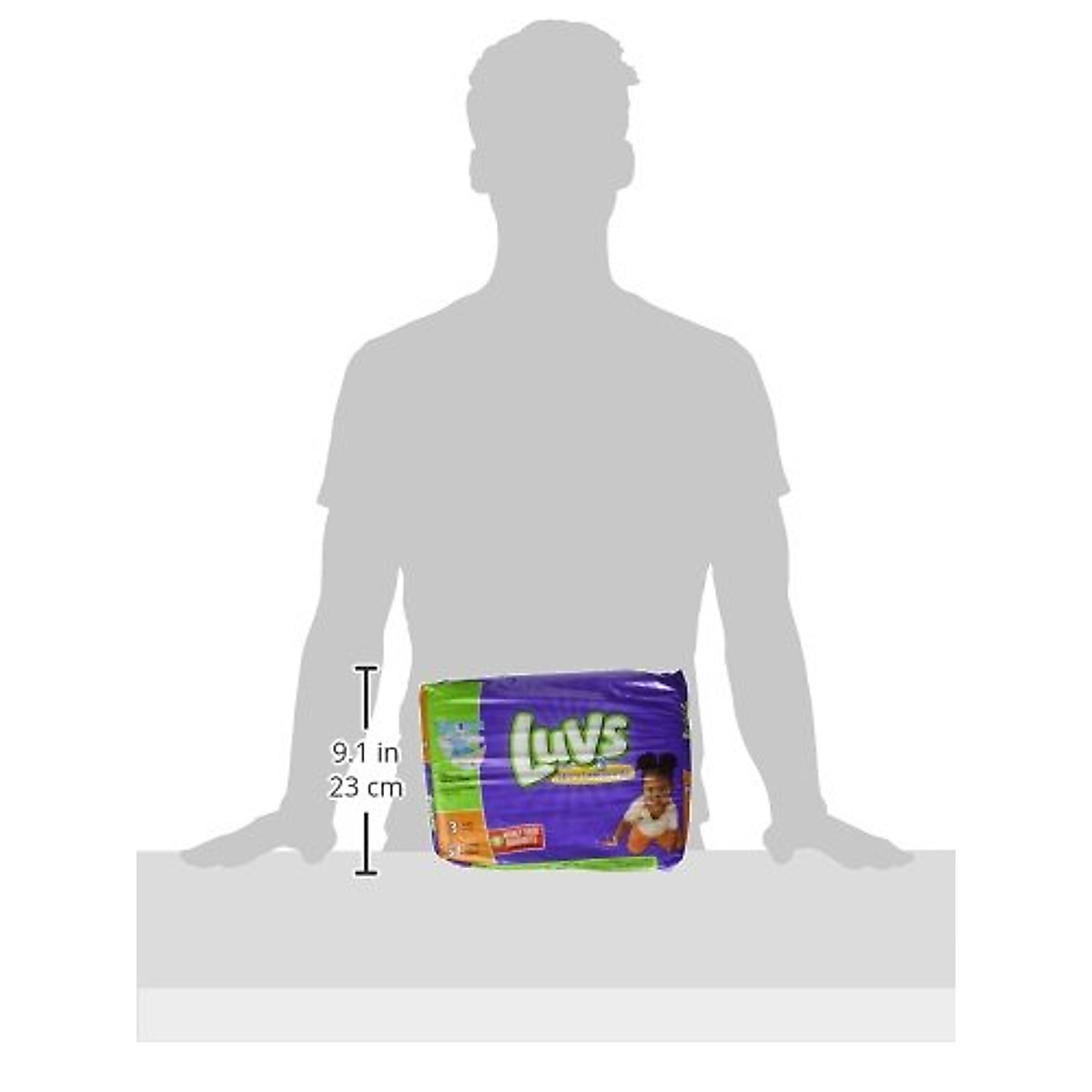 Luvs with Ultra Leakguards, Size 3 Diapers, 34 Count (Pack of 1)