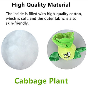 JHESAO 6" PVZ Plush Bonk Choy Toys PVZ 1 2 Stuffed Soft Zombies Doll Chinese Cabbage Plant Toy New
