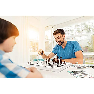 Fun Family Chess Set for Kids & Adults - Wooden Board Game for Learning Chess