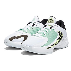 Nike Freak 4 (Big Kid) White/White/Black/Barely Volt 5.5 Big Kid M