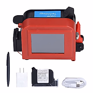 001 AC100‑240V Mini Inkjet Printer Handheld Smart Portable Micro Printing Machine All Kinds of Trademark Patterns Can Be Sprayed(#1)