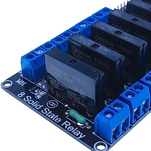 HUABAN 1PCS 8 Channel DC 5V Solid State Relay Module High Level G3MB-202P Relay SSR AVR DSP for Android