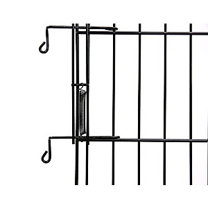 Homey PET INC Folding Wire Cat Ferret Collapsible Foldable Lockable Habitat Crate with Casters,Tray and Hammock, 36", Black