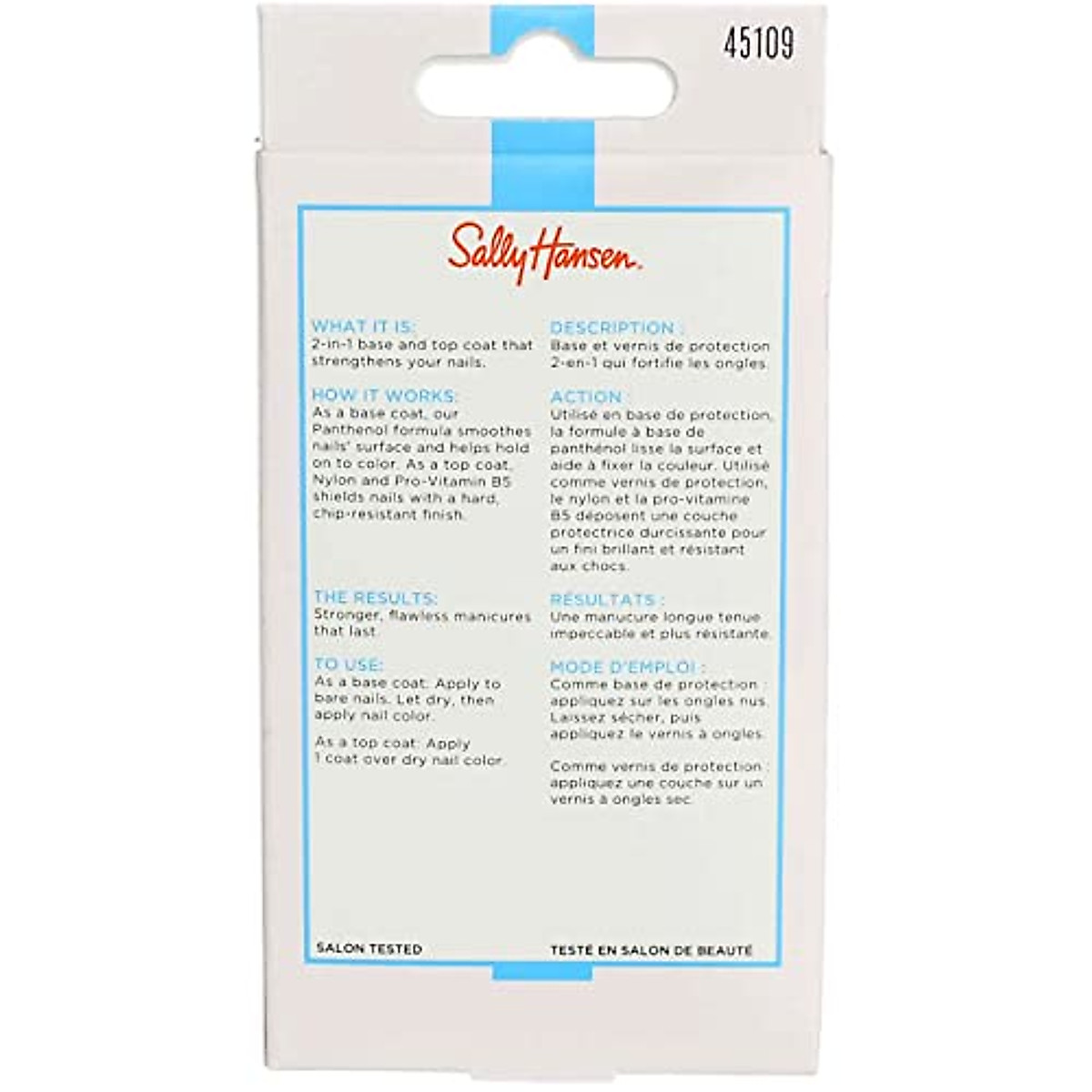 Coty US 7417055 Sally Hansen Double Duty Base & Top Coat44; Clear 2239 - Pack of 2