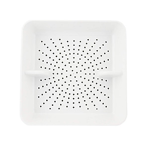 GSW ABS Plastic Floor Sink Drain Strainer Drop-in Basket 8-1/2”W x 8-1/2”L x 2-1/4”H - Perfect for Restaurant, Bar, Buffet (2" H ABS)