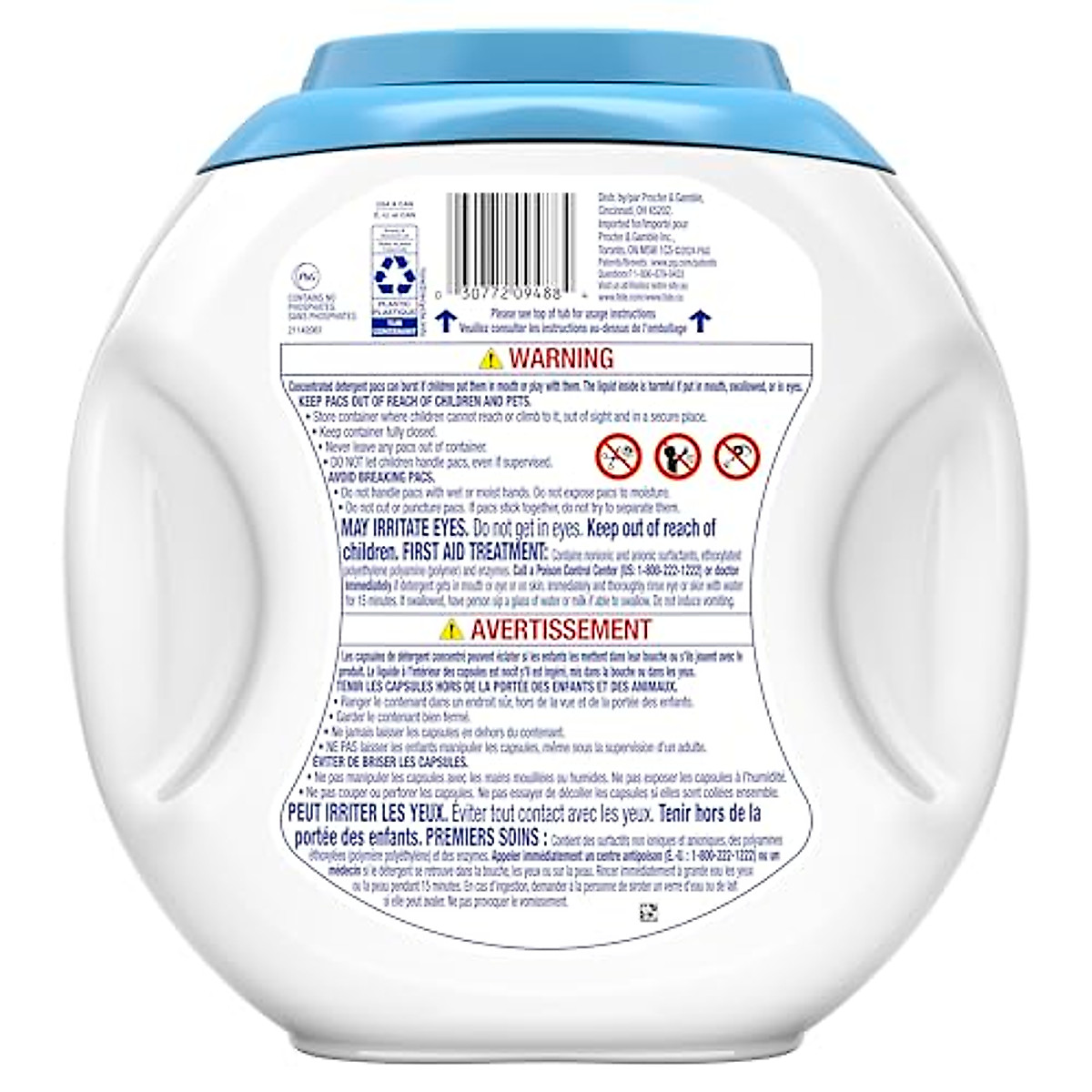 Tide PODS Free & Gentle Liquid Laundry Detergent Pacs, 76 count