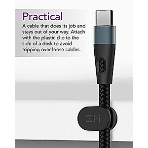 ZMI [6.6ft Black] Hi-Tension USB-C to USB Cable, Braided