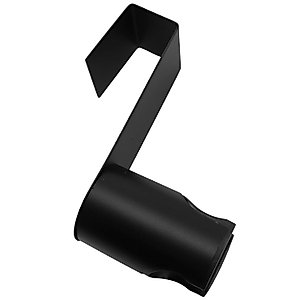 LQ Industrial Black Toilet Bidet Spray Gun Head Holder Stainless Steel Non Drilling Toilet Seat Bathroom Fixture Hanging Bracket 42x98mm for Handheld Shower Wand Pet Bath Spray Head Stand