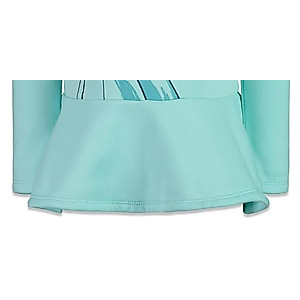 Disney Frozen Elsa Toddler Girls Fleece Long Sleeve Graphic T-Shirt and Leggings Outfit Set Turquoise/Blue 5T