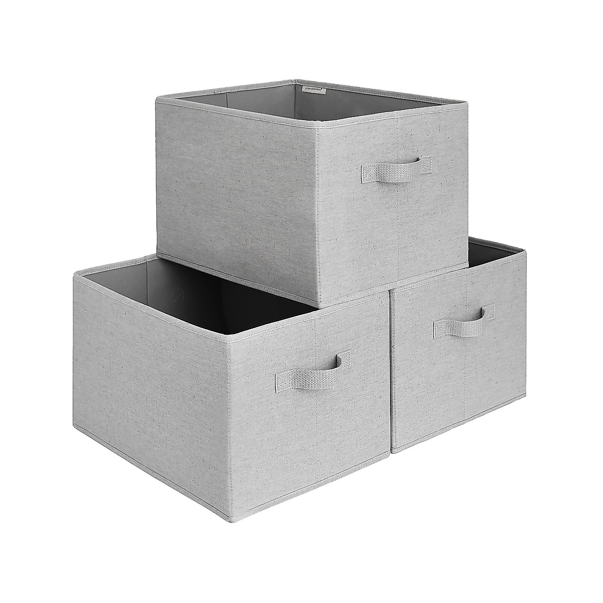 StorageWorks Storage Baskets for Shelves, Foldable Storage Bins with handles, Fabric Closet Bins for organization