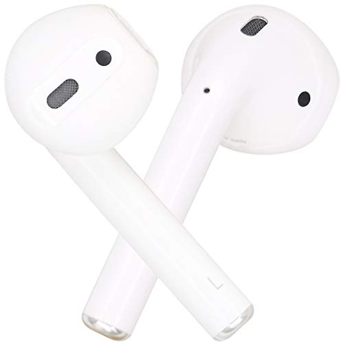 ALXCD Earbud Cover Replacement for Airpod, 2 Pairs [Fit in Case] Ultra Thin Earbud Covers & 2 Pairs [Anti Slip] Silicone Ear Tips, Fit for Airpod Headphone (4T+4S)[White]