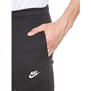 Nike Men's Sportswear Open Hem Club Pants, Black/White, X-Large