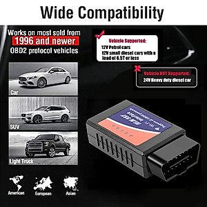Elm327 WiFi OBD2 Interface Can Bus Scanner Diagnostic Tool with Original 25k80 Chip Support iOS/Android V2.1