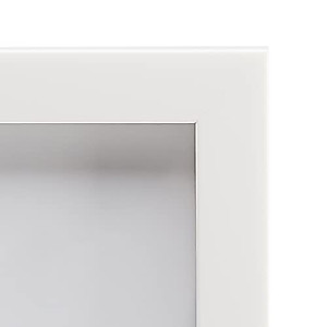 Amazon Basics Photo Picture Rectangular Frame, 5" x 7", White, Pack of 5