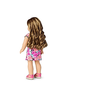 American Girl Truly Me 18-inch Doll #118 with Hazel Eyes, Caramel Hair w/Highlights, Light Skin, T-shirt Dress, For Ages 6+
