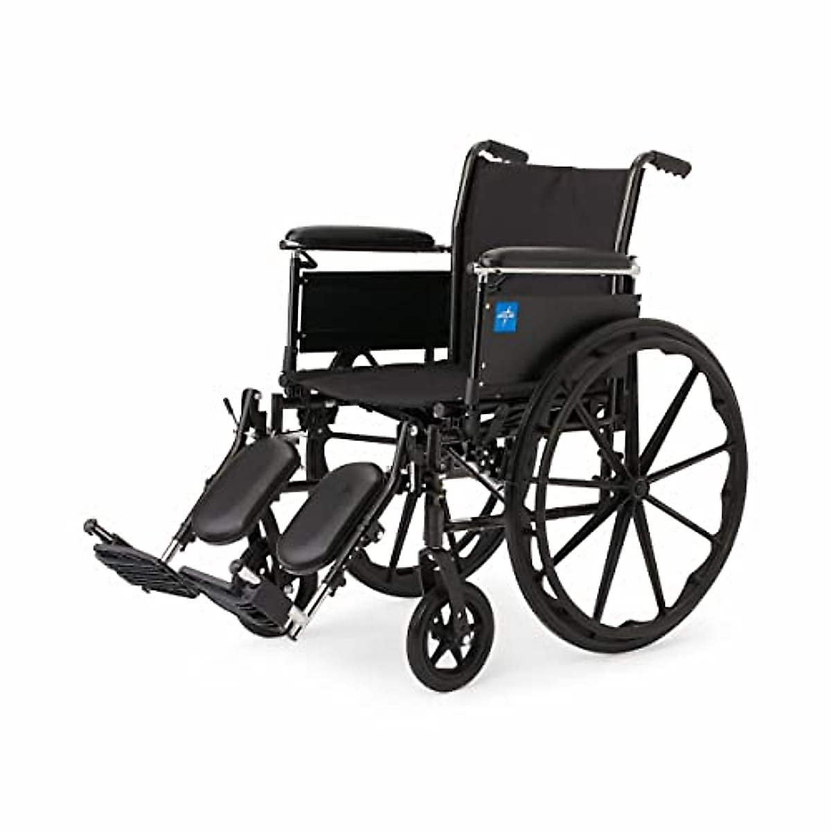 Wheelchair, Full-Length, Height Adjustable, Swing Back and Removable