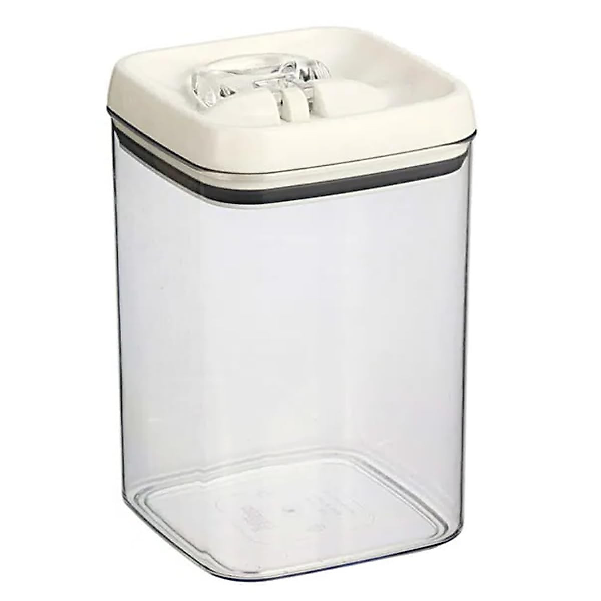 Airtight Food Storage Container with Lids, 16 Cup Flip-Tite Square for Dry Food, Flour, Sugar, Soup, Freezer Safe, Microwaveable, White