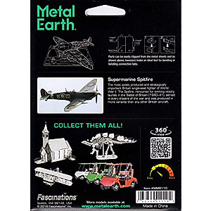 Metal Earth Supermarine Spitfire 3D Metal Model Kit Fascinations
