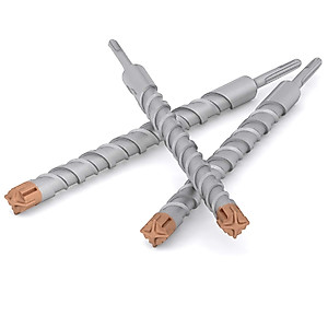 TANG SDS Plus 1-3/8 Inch x 13-3/4 Inch Roatry Hammer Drill Bit for Installation Outdoor Fence Panels Safety Pool Fence Kit