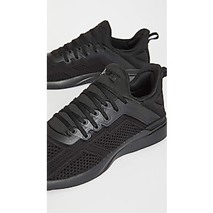 Athletic Propulsion Labs (APL) Men's Techloom Tracer Sneaker, Black/Black, 11