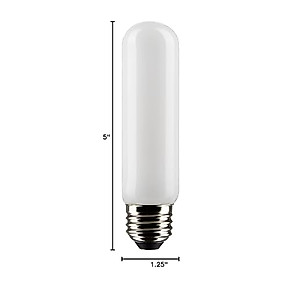Satco 8-Watt LED E26 Light Bulb, 3000K, 15000 Hour Rating, Dimmable, Frost