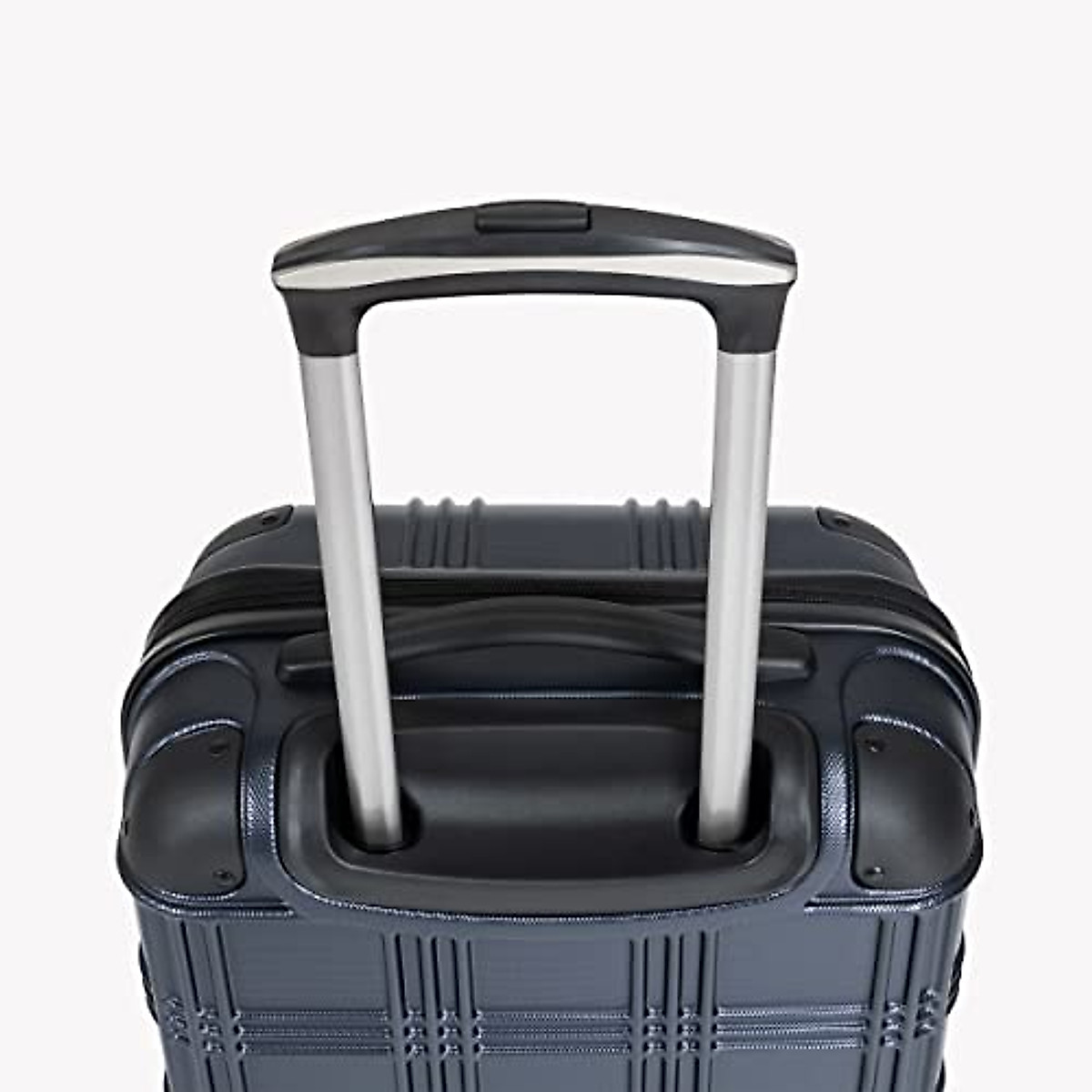 Ben Sherman Nottingham Lightweight Hardside 4-Wheel Spinner Travel Luggage, Naval, 28-Inch Checked