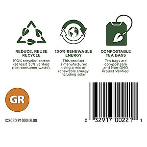 Traditional Medicinals Organic Gas Relief Chamomile Mint Herbal Tea, Relieves Gas & Bloating, (Pack of 1) - 16 Tea Bags