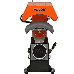 VEVOR 3-in-1 Auto Hat Heat Press Machine for Caps - No Crease, Automatic Release&Press Knob-Style Digital Control Panel, with 3pcs Interchangeable Platens(6.6" x 2.7", 6.6" x 3.8", 6.1" x 3")