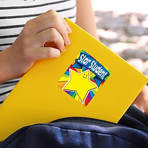 Carson Dellosa 24 Rainbow Star Stickers for Kids, 6 Sheets of Incentives with Positive Affirmations for Prizes, Reward Chart, School Supplies for Teachers, Classroom Must Haves