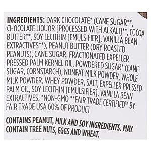 365 by Whole Foods Market, Mini Dark Chocolate Peanut Butter Cups, 4.7 Ounce
