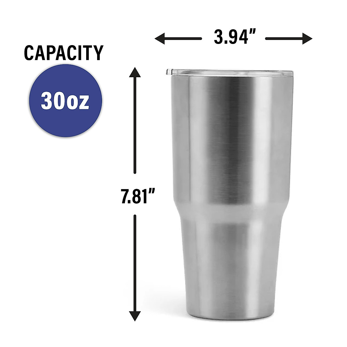 USS Carl Vinson CVN 70 30oz Stainless Steel Tumbler, Double Wall Insulated With Straw and Lid